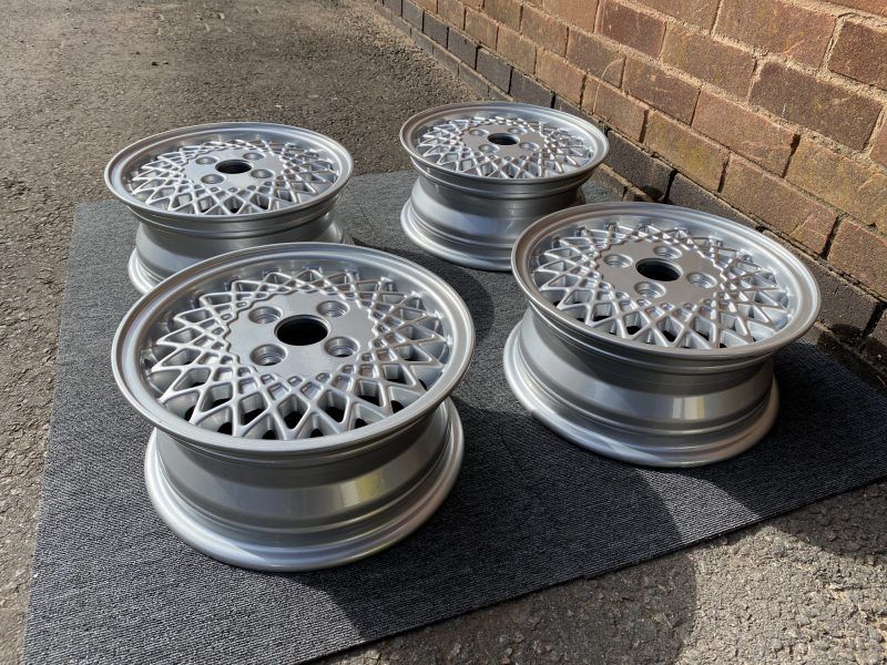 Metro 13" A-Series Lattice Wheels - Silver (Set of 4) - Retro Reproductions