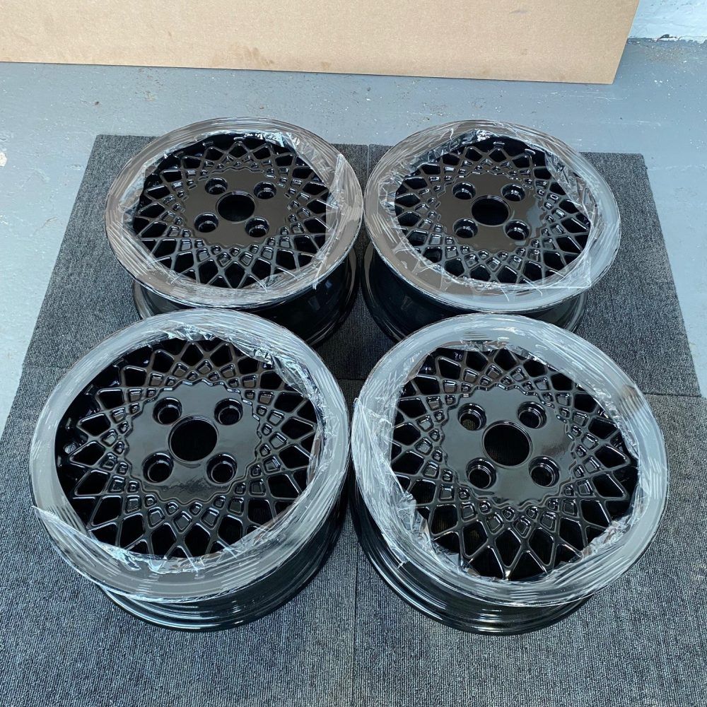 Metro 13" A-Series Lattice Wheels - Black (Set of 4) - Retro Reproductions