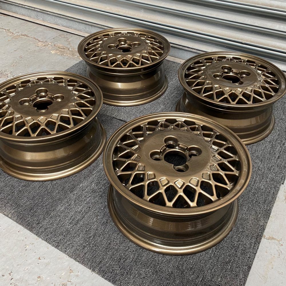 Metro 13" Lattice Alloys Wheels in Bronze (Set of 4) - Retro Reproductions